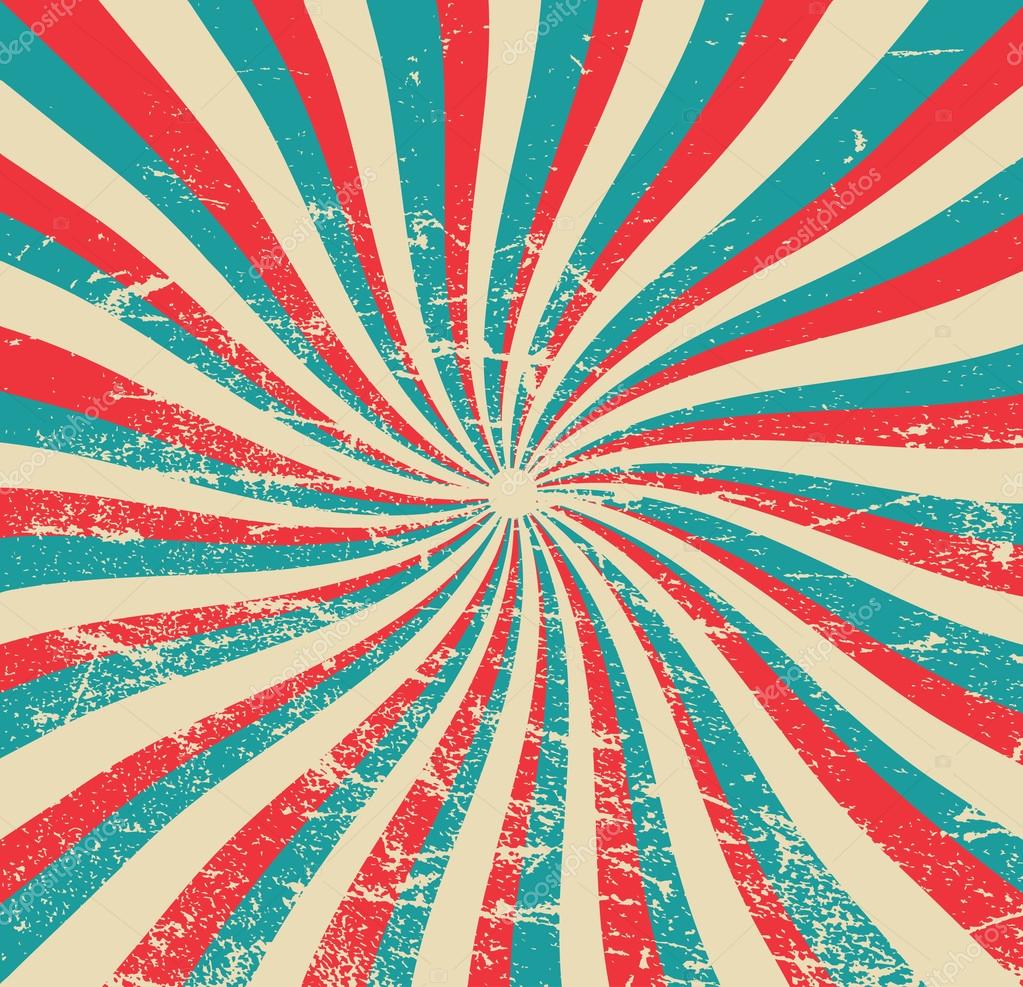 Vintage paper, retro rays background, scratched texture. Vector layout ...