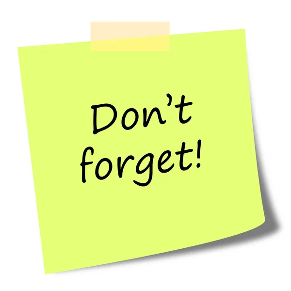 Dont forget Stock Photos, Royalty Free Dont forget Images | Depositphotos