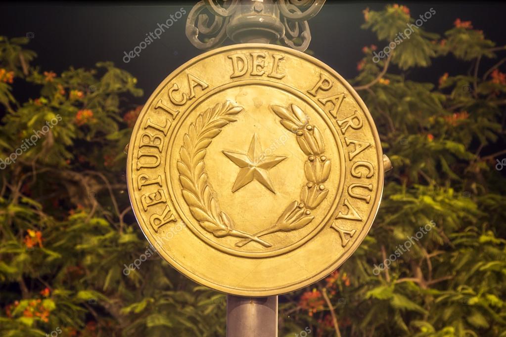 Un s mbolo de la Rep blica del Paraguay en el palacio presidencial. 2024