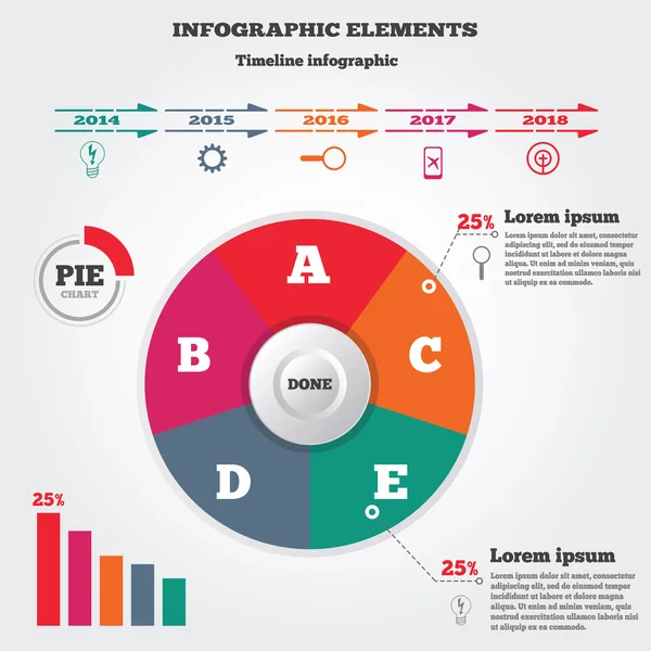Infographics elements. Three dimensional columns. Chart of data with ...