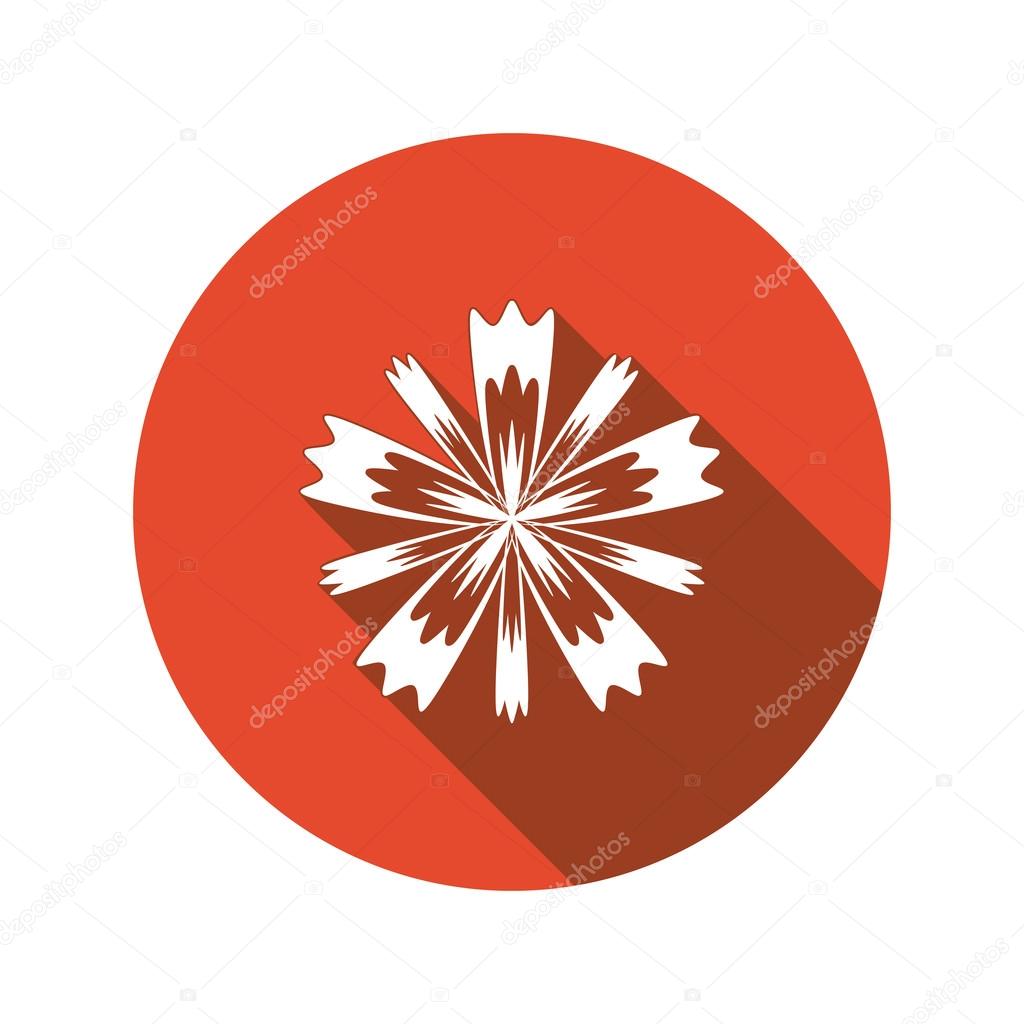 Cornflower, blue poppy, centaury, knapweed flower icons. Spring floral ...