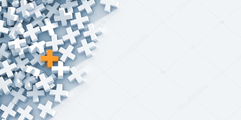 Colored plus symbols background, 3d rendering Stock Photo by ©tostphoto ...