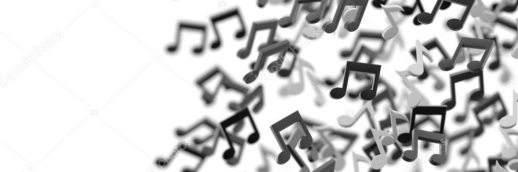 Musical notes on a plane Stock Photo by ©tostphoto 113586068