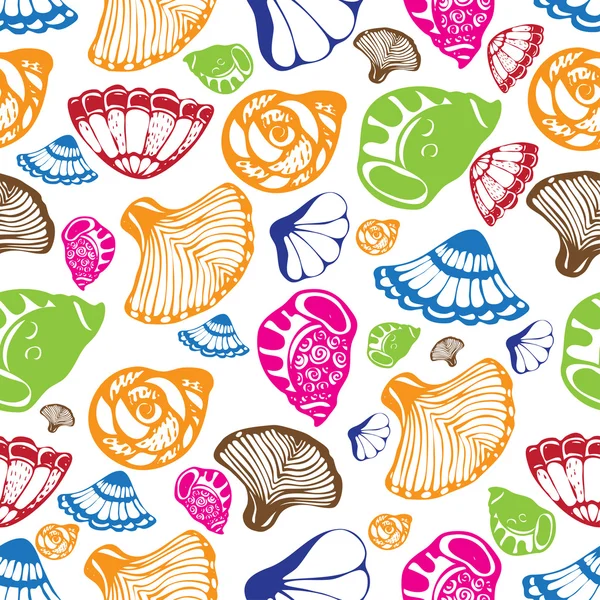 Colored seashells | Colored seashell — Stock Vector © wikki33 #3546815