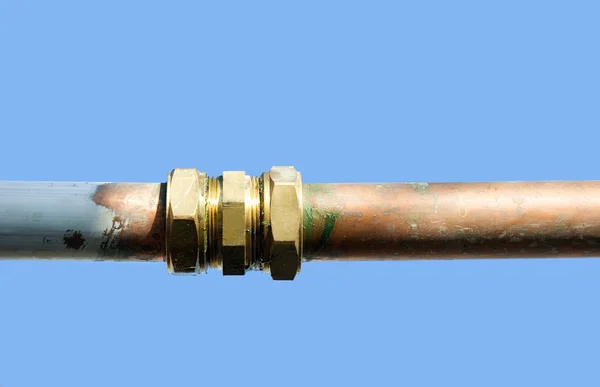 Plumbing pipe with connection - Stock Image - Everypixel