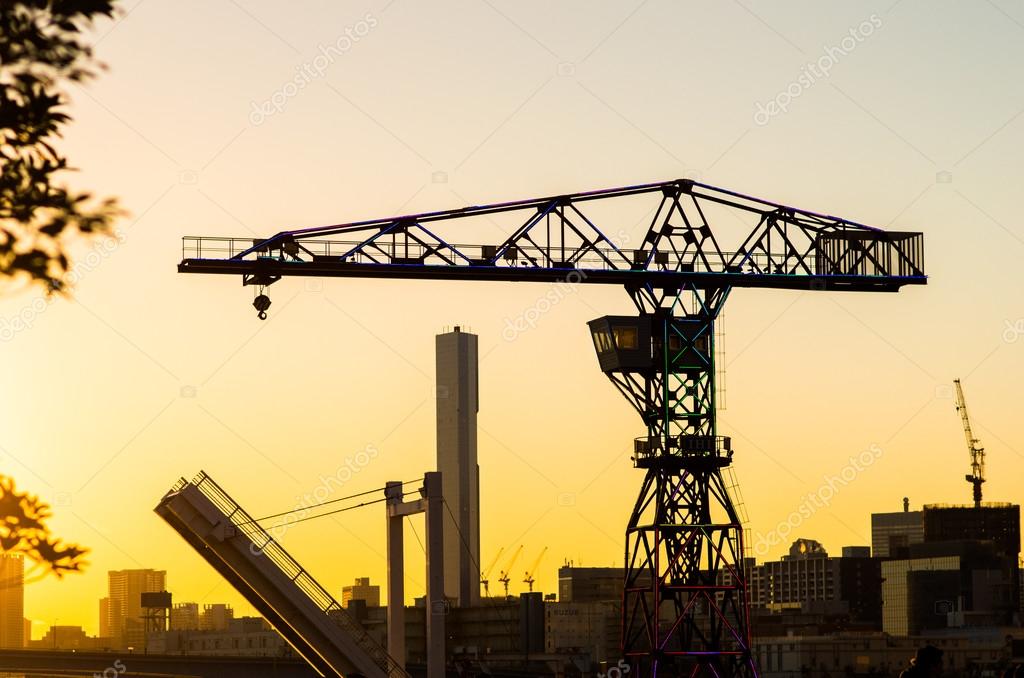 Ship dock at Toyosu area Evening view,tokyo,japan — Stock Photo © yoko ...