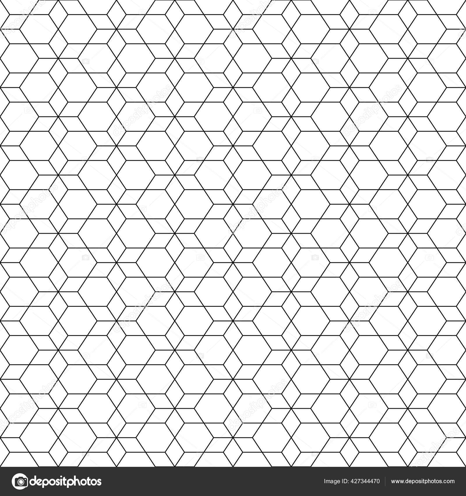 Rhombuses Hexagons Diamonds Lozenges Mosaic Grid Background Ethnic ...