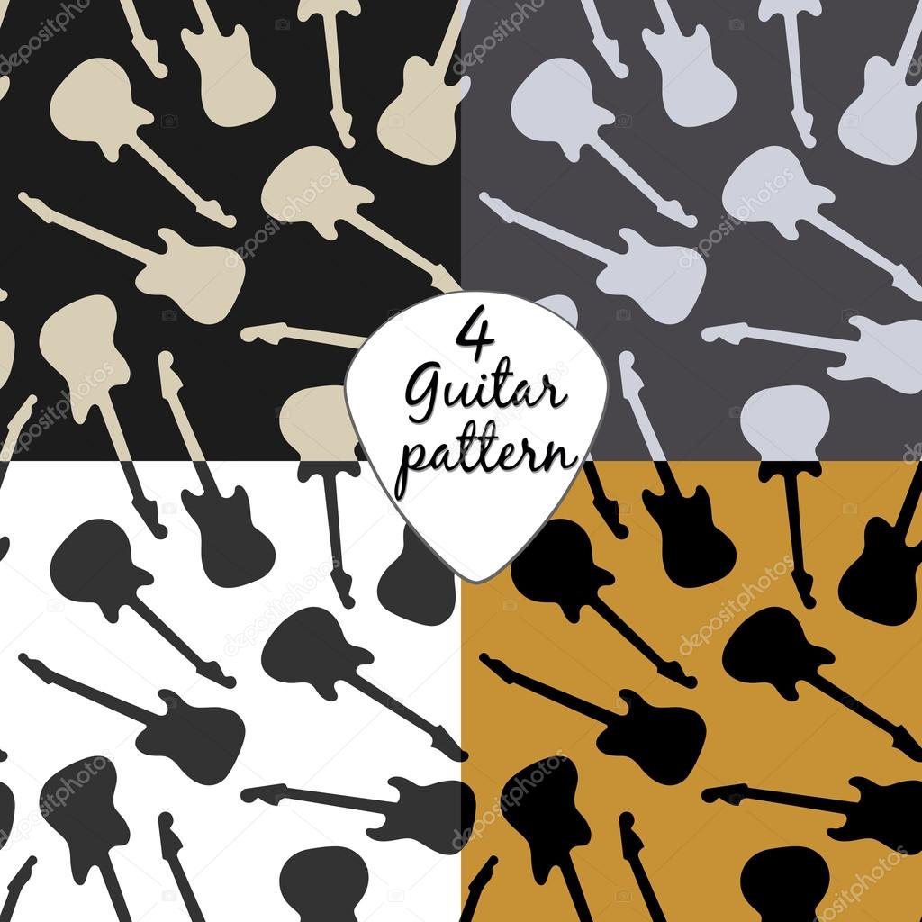 Seamless pattern with guitars. Stock Vector Image by ©funkyplayer #94143560