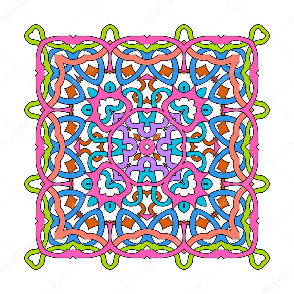 Ornamental square mandala Stock Vector Image by ©Bocharova_Olha #100966950