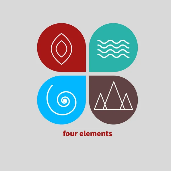 Symbol four elements Vector Art Stock Images | Depositphotos