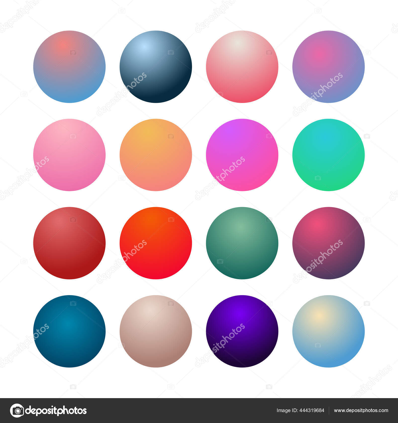 Set of gradients. Vector collection of gradients Stock Vector Image by ...