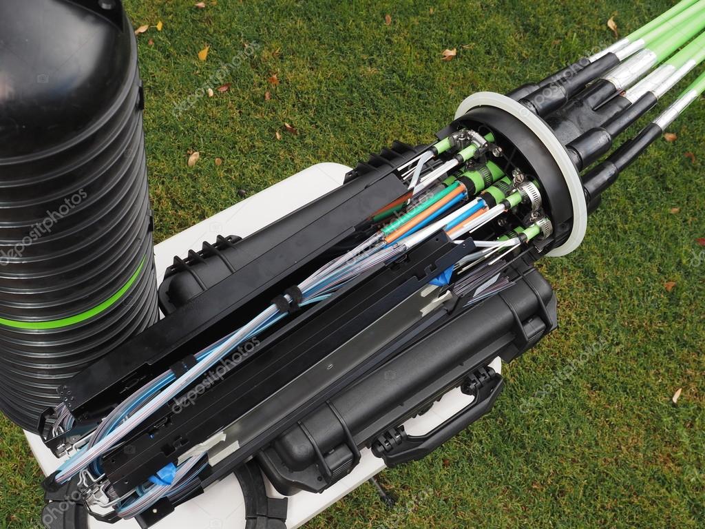 Fibre optic mass closure with dome — Stock Photo © Stringer_Image #92490372