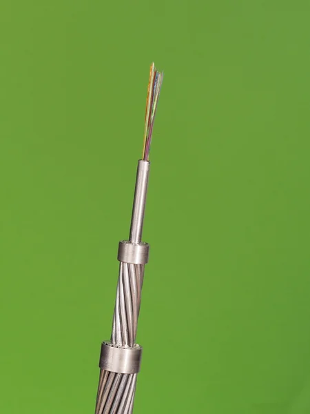 High voltage conventional ACSR design power line conductor on black ...