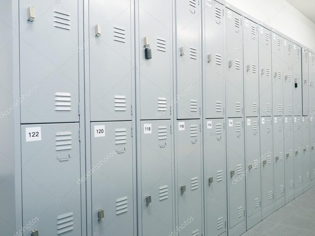 Generic numbered row of lockers in a change room Stock Photo by ...