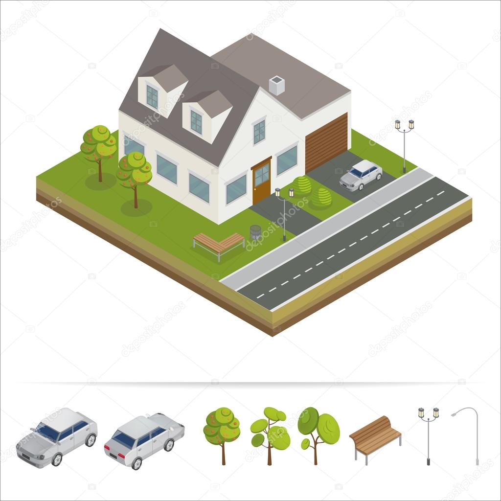 Modern House. Modern Home. Isometric Concept. Real Estate. Cottage ... Modern House. Modern Home. Isometric Concept. Real Estate. Cottage ...
