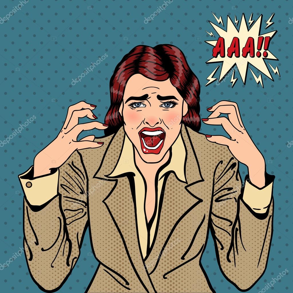 Frustrated Woman Clipart