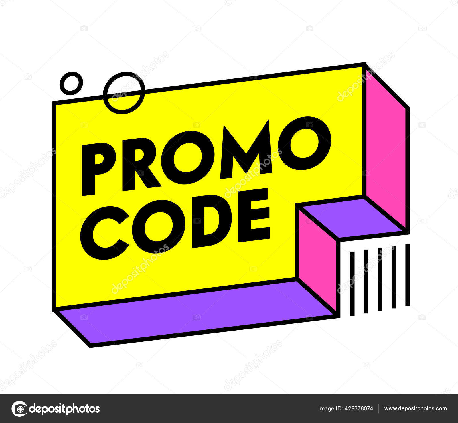 Promo Code. Certificate Template Design, Gift Voucher or Coupon with ...