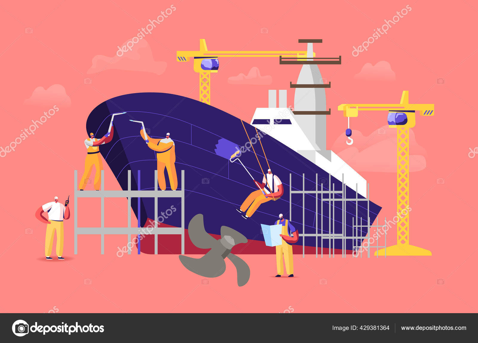 Clipart De Construcción Naval