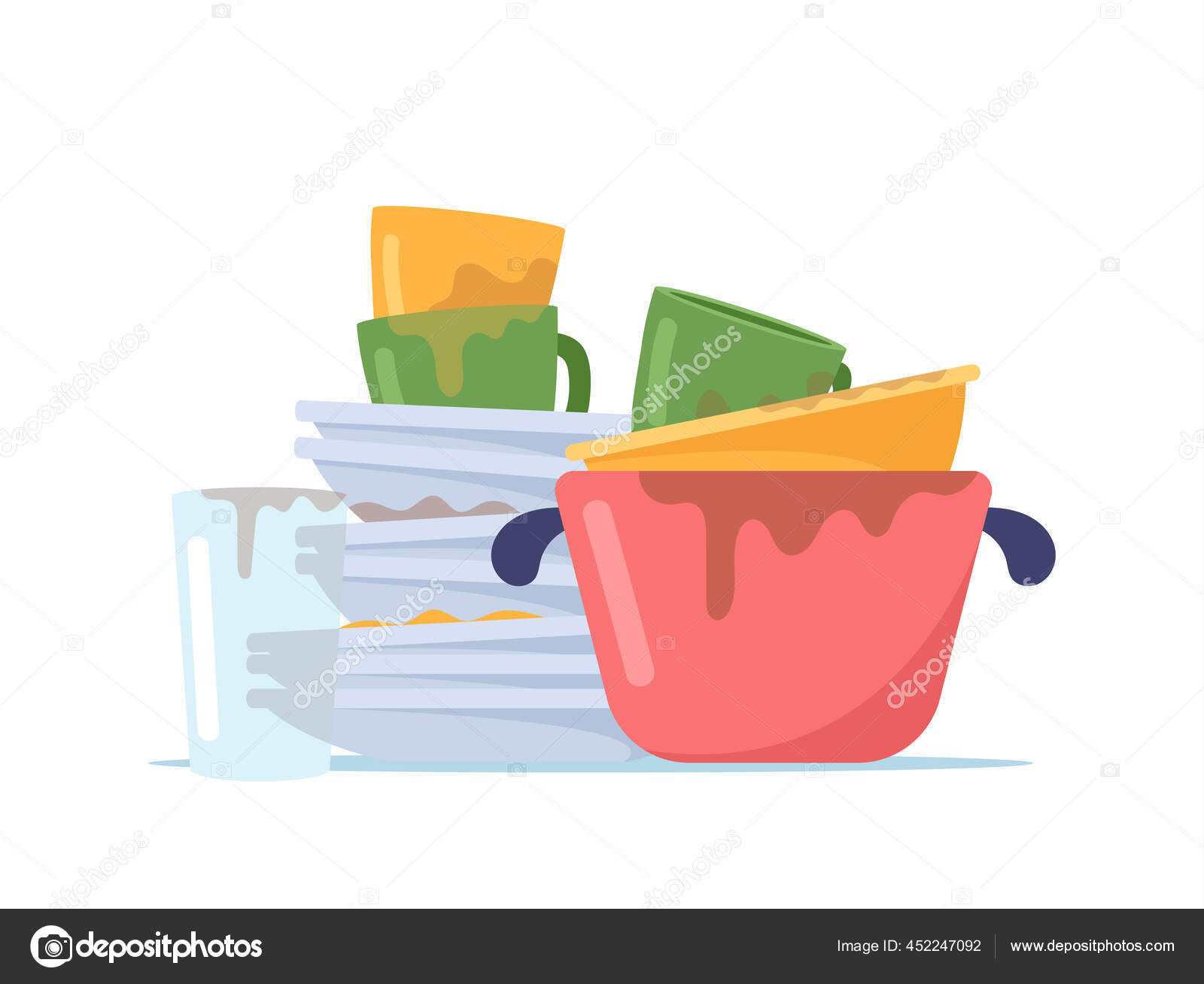 Stack Of Dishes Clip Art