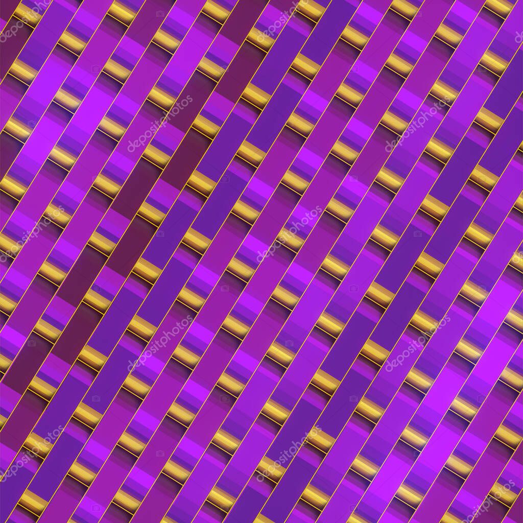 Wall of rounded rectangles with a multicolored texture. Modern graphic ...