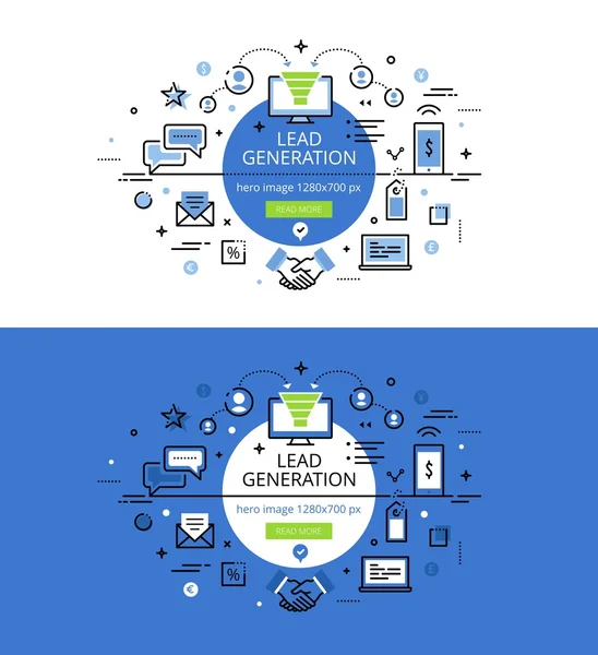 ᐈ Lead generation icons stock vectors, Royalty Free lead generation ...