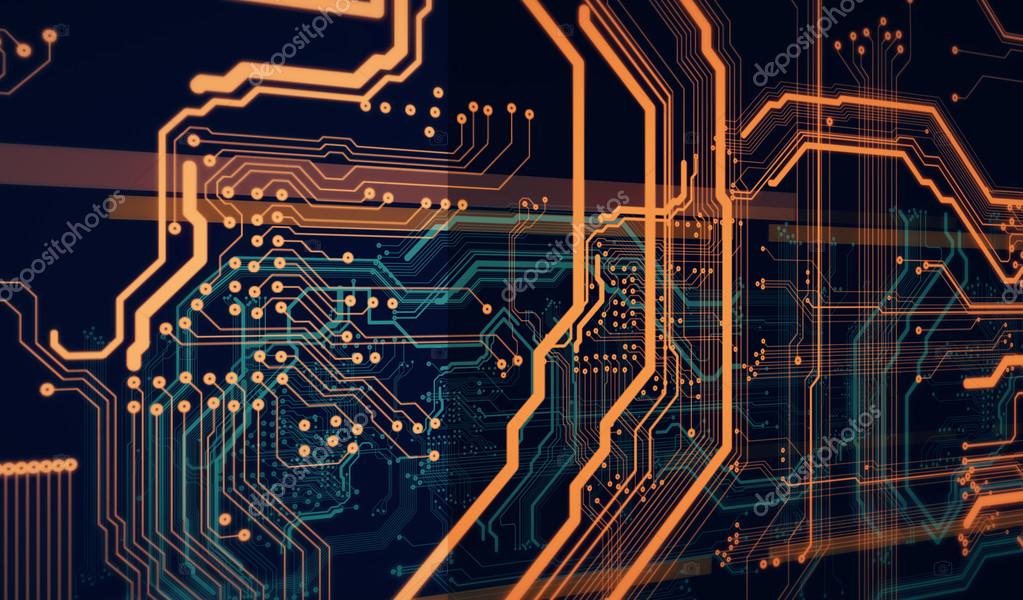 Orange Technology Wallpaper