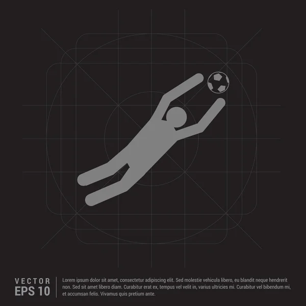 Saving goalkeeper icon Stock Vector by ©ibrandify 109558608