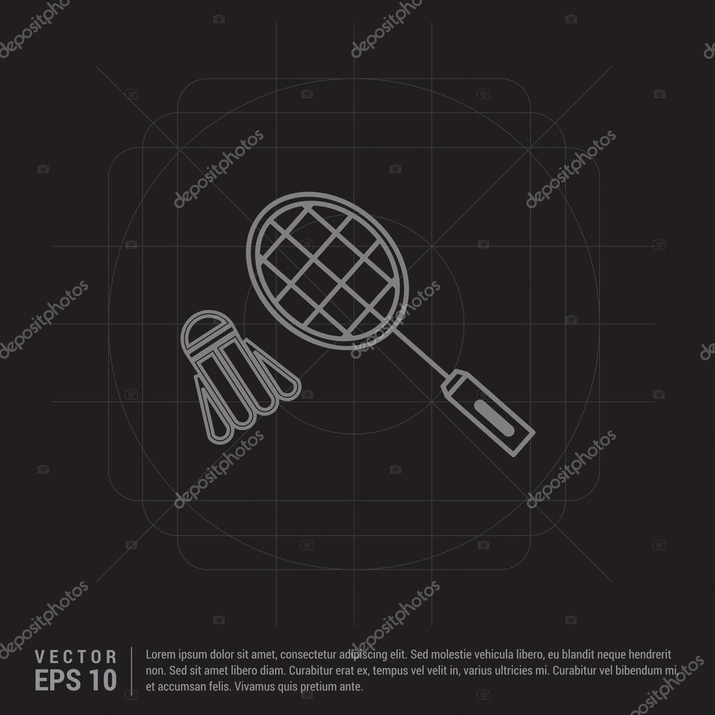 Badminton shuttlecock and racket icon Stock Vector Image by ©ibrandify ...