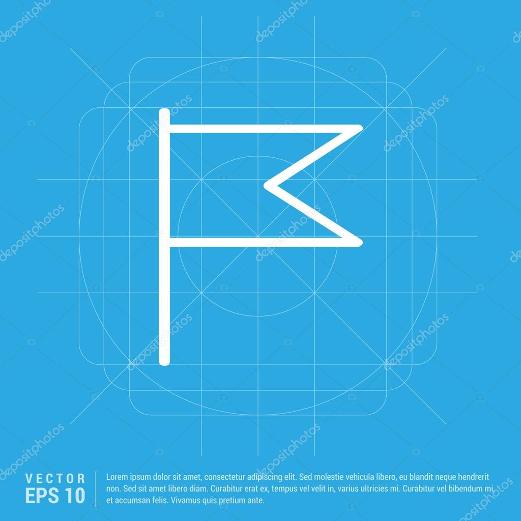 Flag mark icon Stock Vector Image by ©ibrandify #103808362