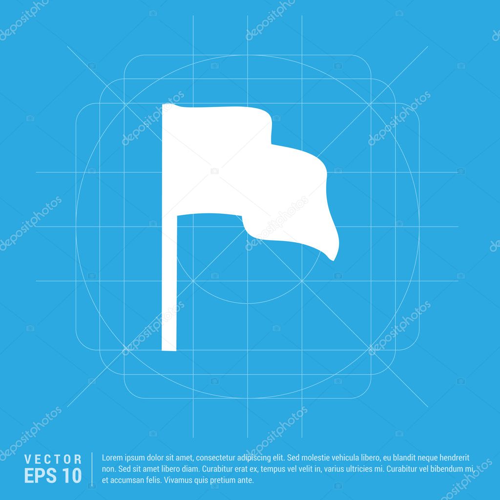 Flag mark icon Stock Vector by ©ibrandify 103822548
