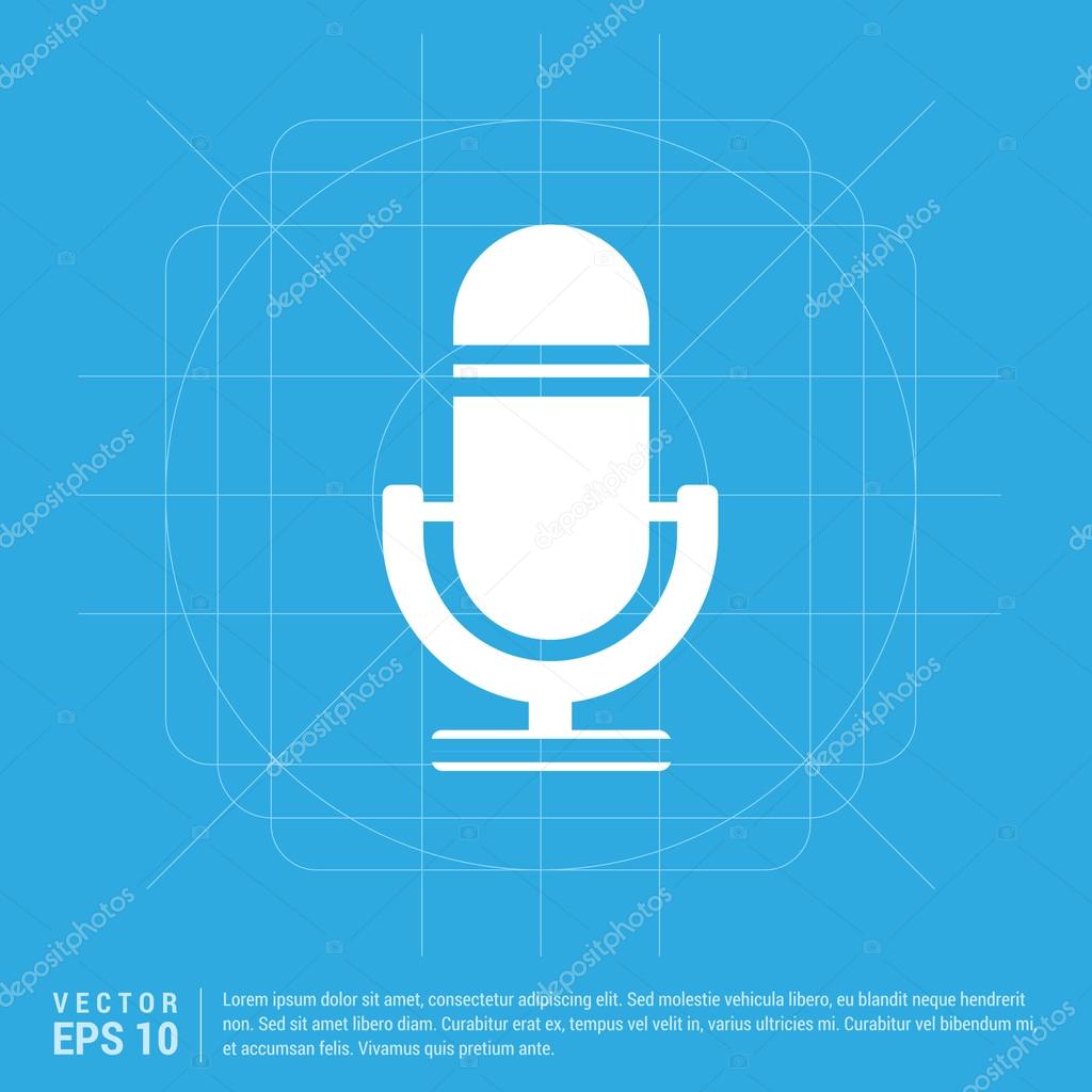 Voice microphone icon Stock Vector by ©ibrandify 103889572