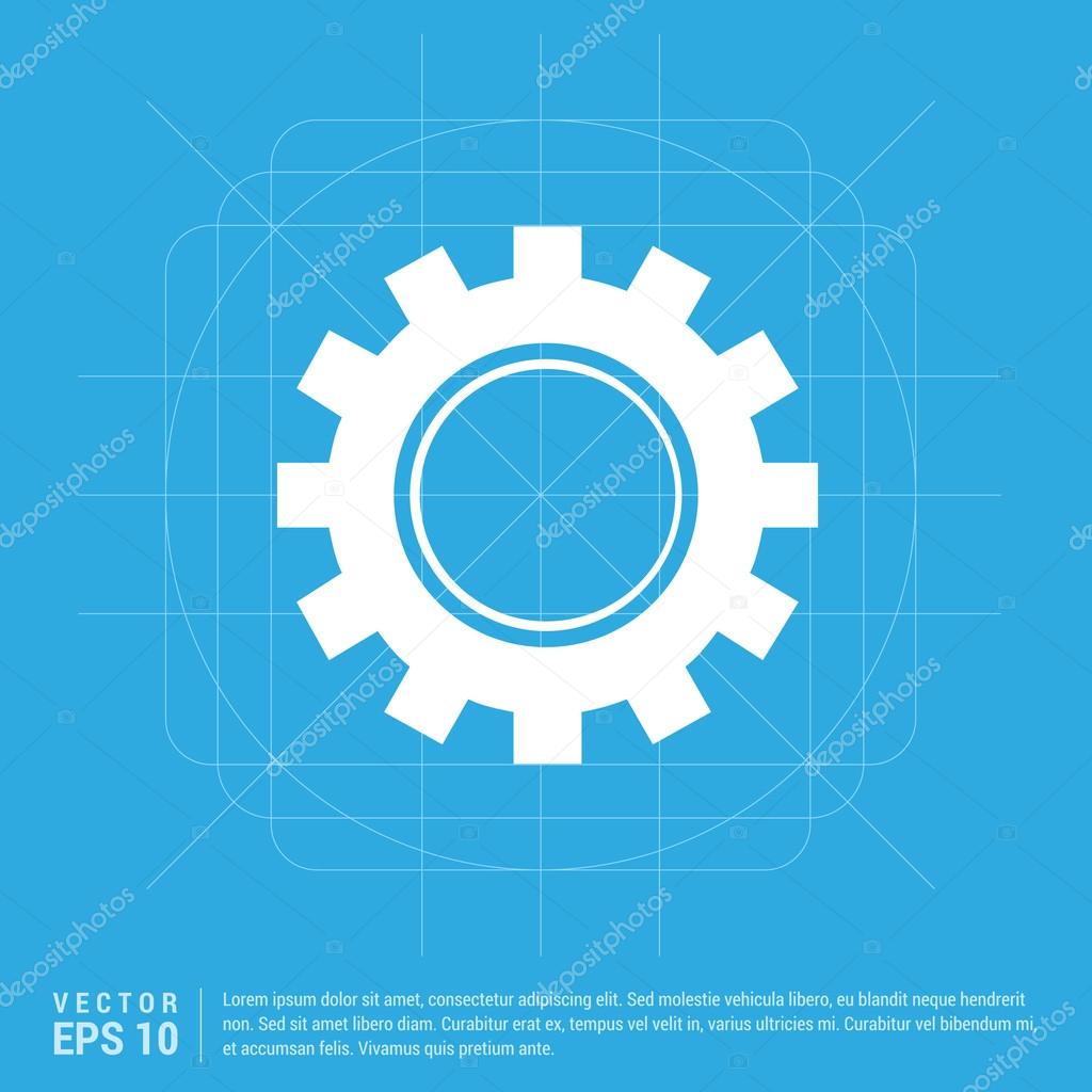 Engranaje, icono de rueda dentada Vector de stock por ©ibrandify 103899724