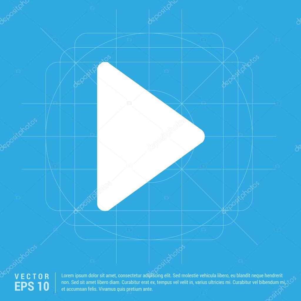 Play button icon Stock Vector by ©ibrandify 103930450