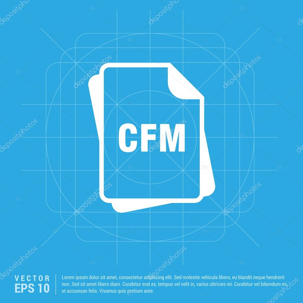 Icono de formato de archivo CFM 2025