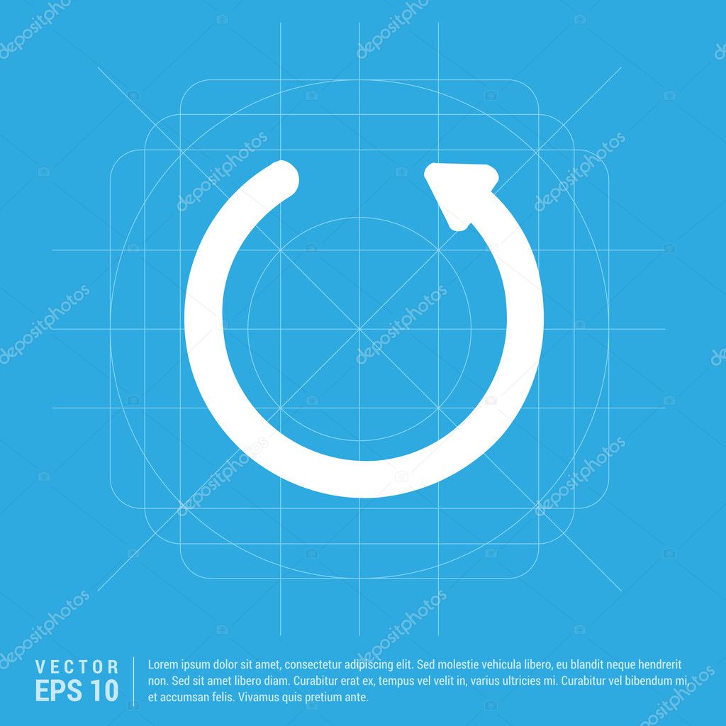 Reload arrow icon Stock Vector Image by ©ibrandify #104052252