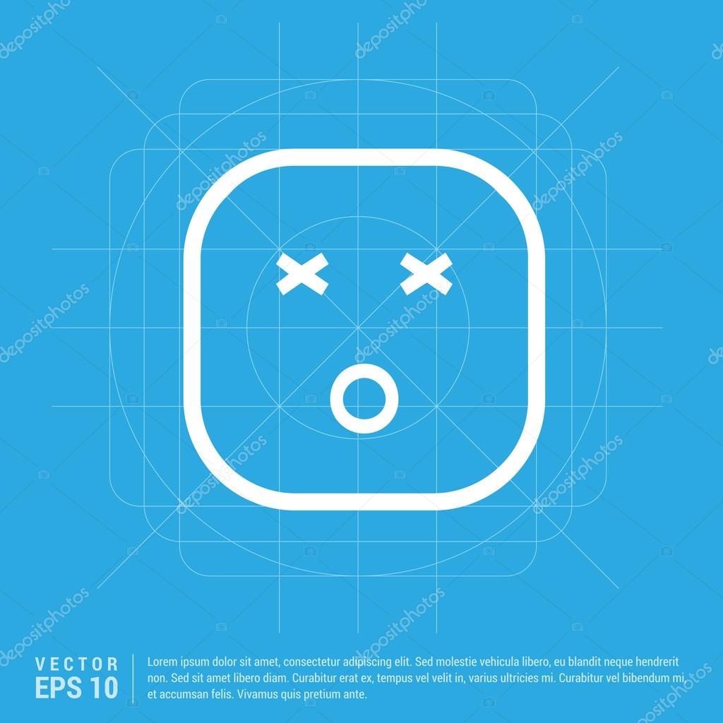 Face icon, Flat pictogram design Stock Vector by ©ibrandify 104054320