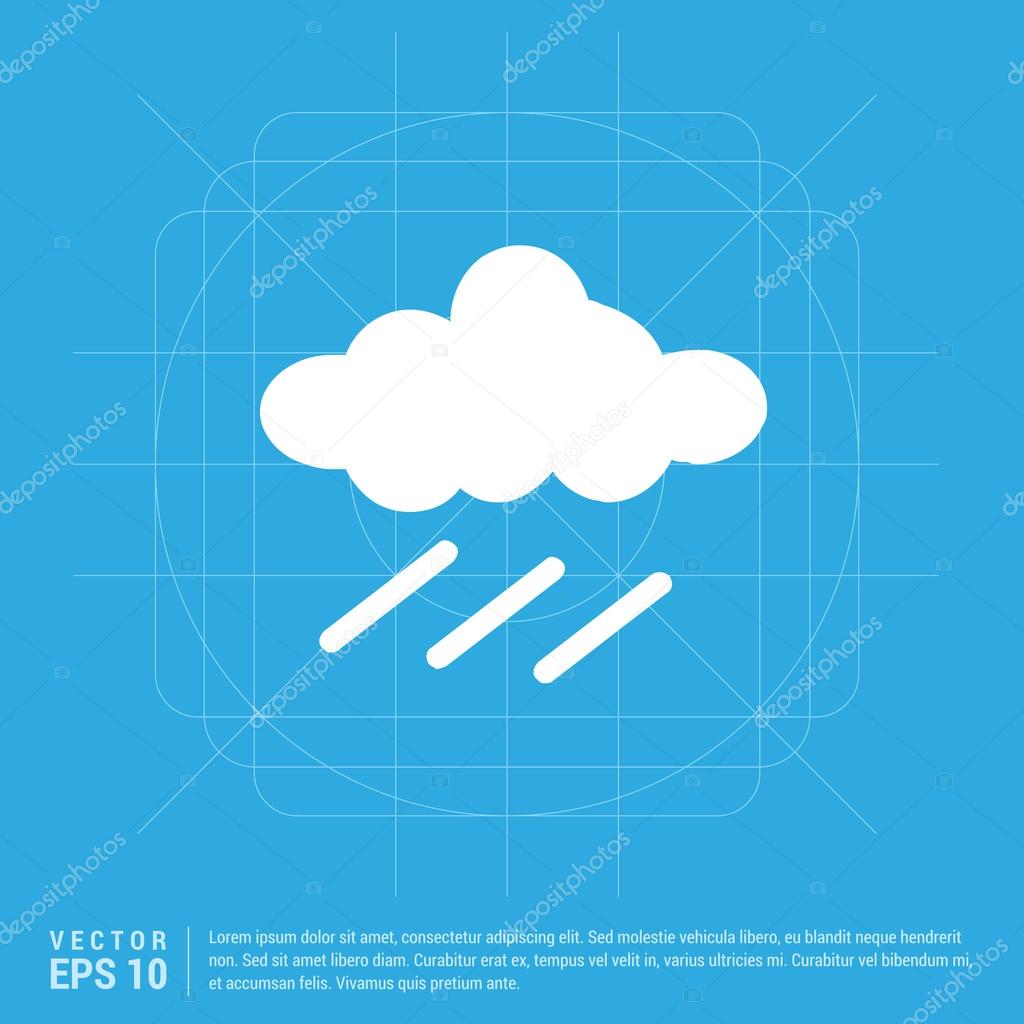 Rain cloud icon Stock Vector by ©ibrandify 104054618