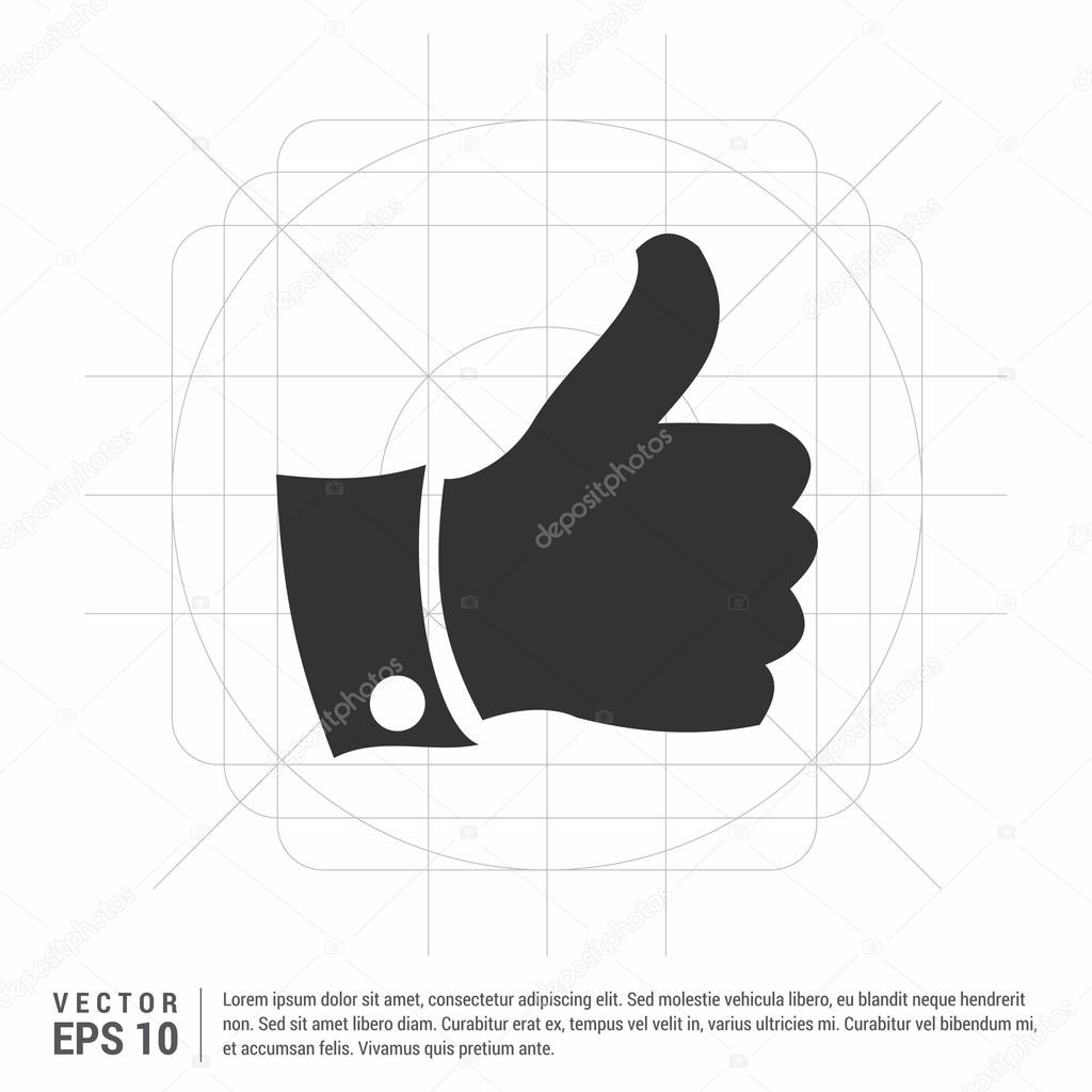 Thumb up, like icon Stock Vector by ©ibrandify 106186922 Thumb up, like icon Stock Vector by ©ibrandify 106186922