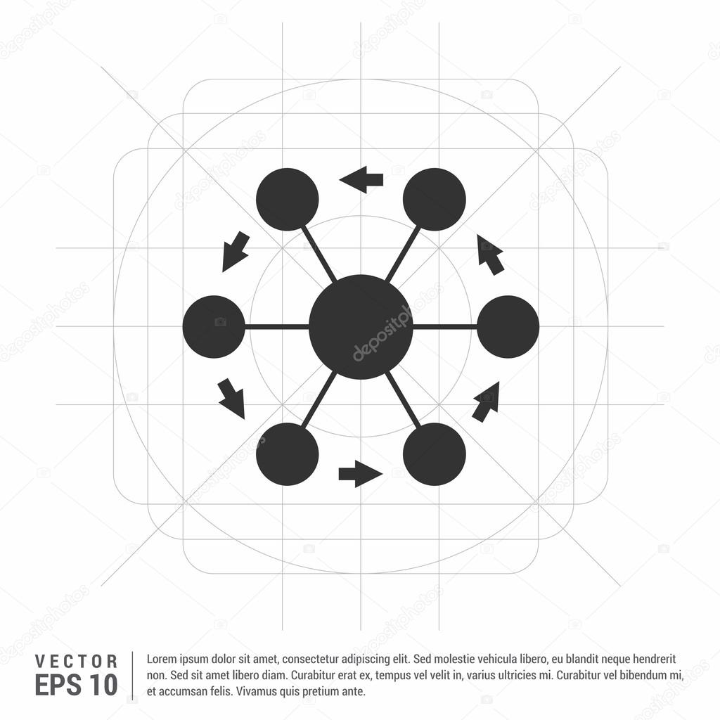 Network symbol sign icon Stock Vector by ©ibrandify 106197680