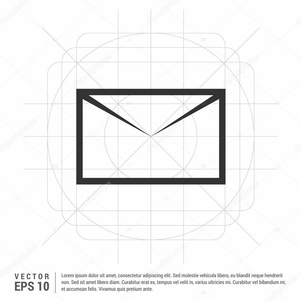 Mail envelope icon Stock Vector by ©ibrandify 106198890