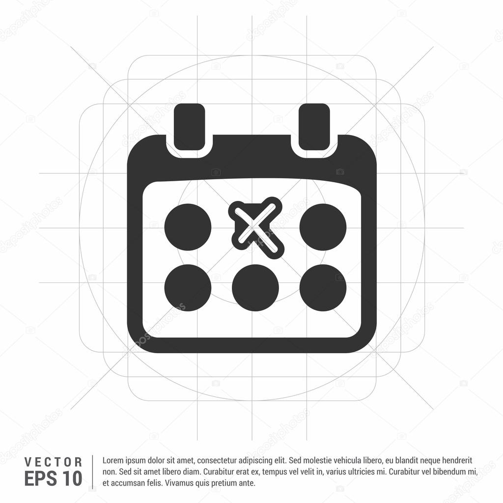 Calendar with mark icon Stock Vector by ©ibrandify 106206122