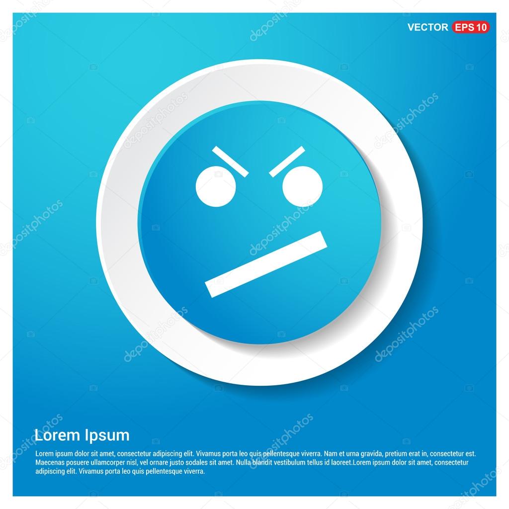 Angry smile emoticon icon Stock Vector Image by ©ibrandify #106212880