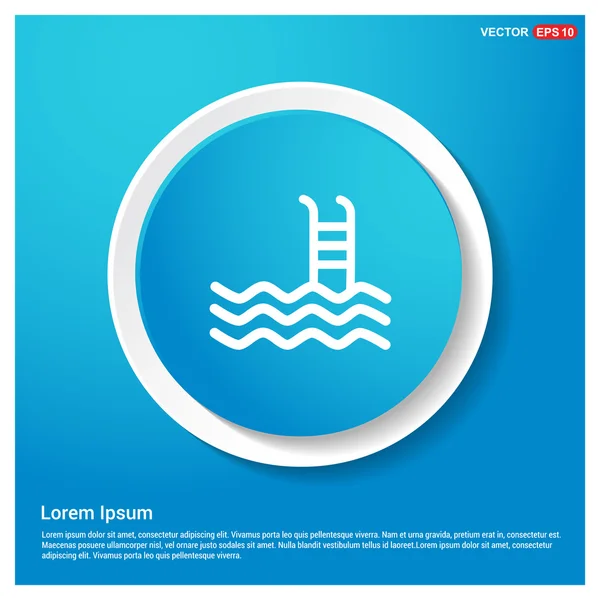 Piscina icono imágenes de stock de arte vectorial | Depositphotos