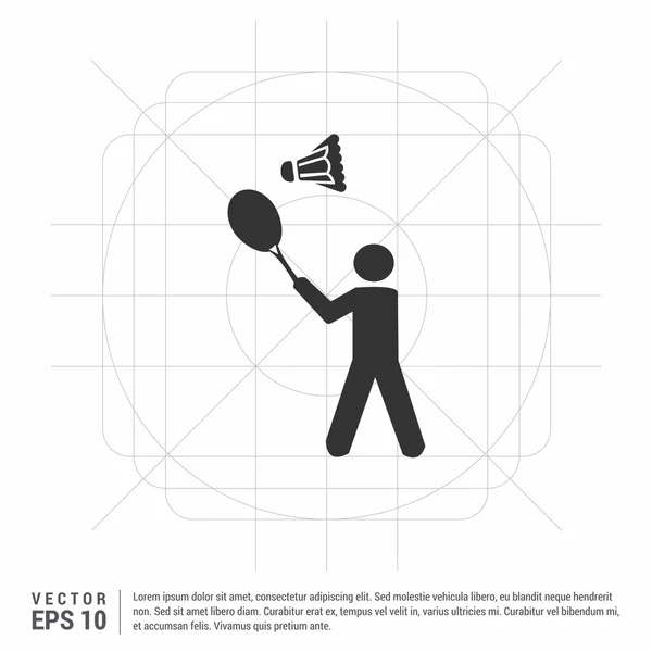 Badminton player icon Stock Vector by ©ibrandify 116204188