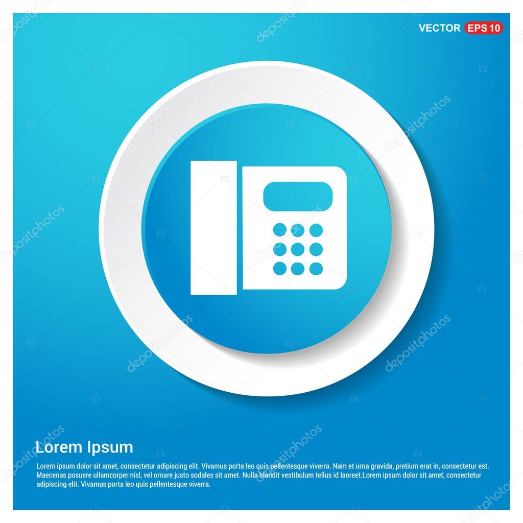 Button phone icon Stock Vector by ©ibrandify 106253670