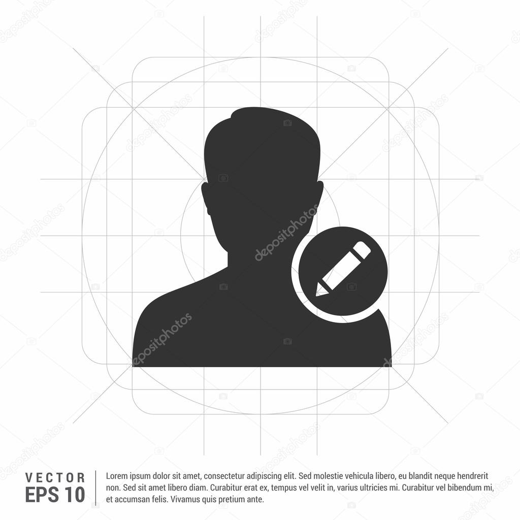 Edit user Icon Stock Vector by ©ibrandify 106264070