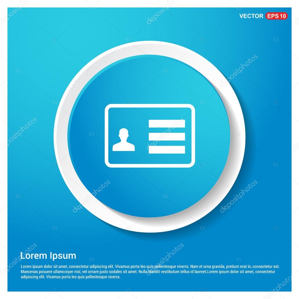 Icono de la tarjeta de identificación personal Vector de stock ...