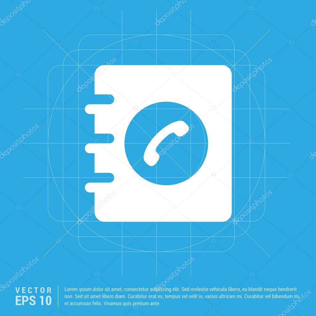 Address book icon Stock Vector by ©ibrandify 109524428