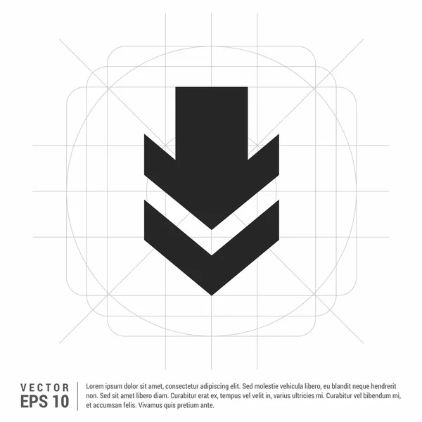 Down arrow icon Stock Vector by ©ibrandify 106225830