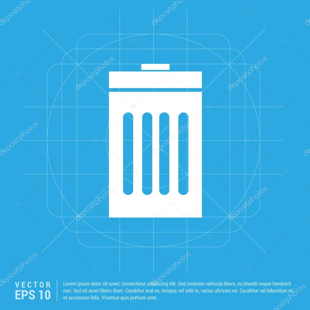 Trash web icon Stock Vector by ©ibrandify 109533222